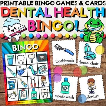 Dental Health Bingo Activities For Learning Related Vocabulary And Concepts