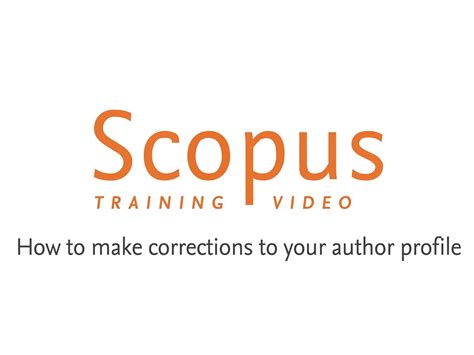 Scopus 作者个人资料 Elsevier