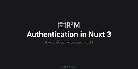 authentication in nuxt 3 dev community