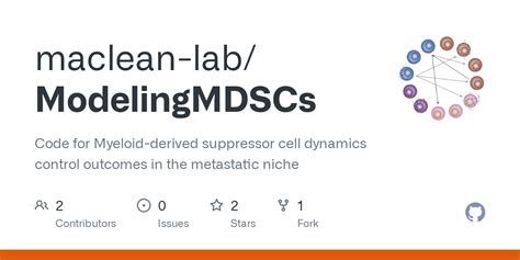 Github Maclean Labmodelingmdscs Code For Myeloid Derived Suppressor Cell Dynamics Control