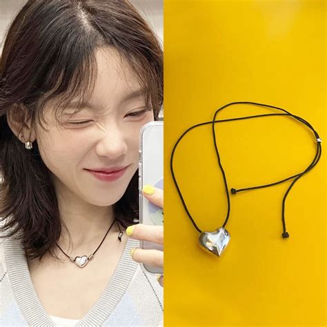 문스샵 국산 925 실버 하트 목걸이 통통 하트 빅하트 볼드 하트 팬던트 블랙 끈목걸이 매듭목걸이 사이즈조절가능 레이어드 초커 80cm 롱목걸이 줄목걸이 긴목걸이 유행목걸이