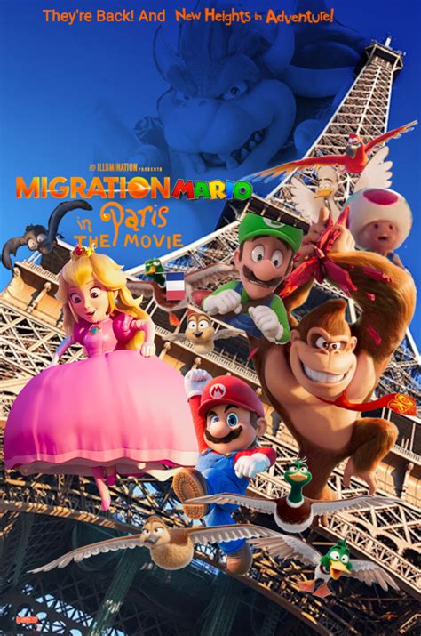 Migration Mario In Paris The Movie Teaser Poster By Oliviarosesmith