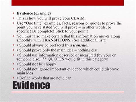Claim Evidence Commentary Pdf