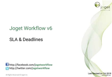 Joget Workflow V6 Training Slides 11 Sla And Deadlines Pptx