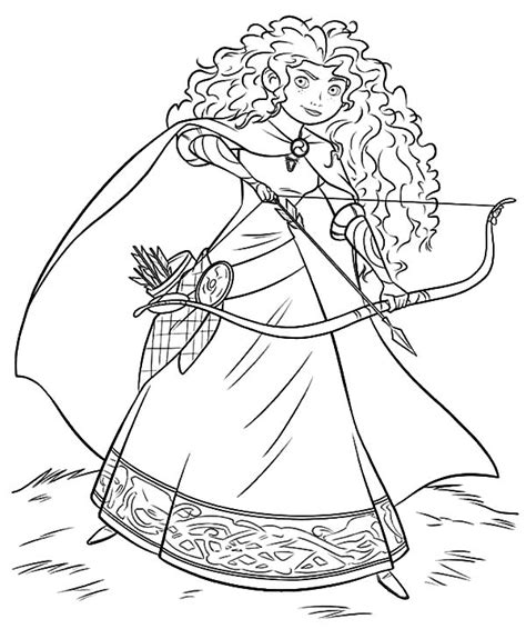 Princess Merida Coloring Pages At Free Printable Colorings Pages To Print And
