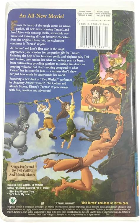Tarzan 1999 Vhs Tarzan 1999 Vhs Amazonit Film E Tv