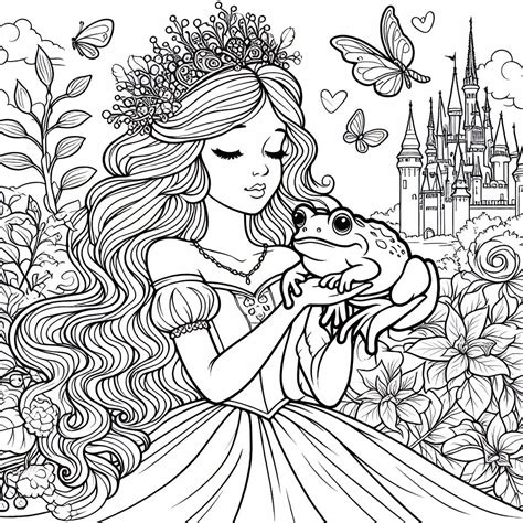 Dibujos Para Colorear De La Princesa Y El Sapo De Disney