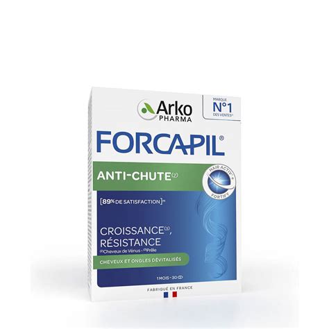 Forcapil Anti Chute Complément Alimentaire Pour Cheveux And Ongles Dévitalisés 30 Comprimés