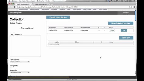 open cms 101 creating a new collection youtube