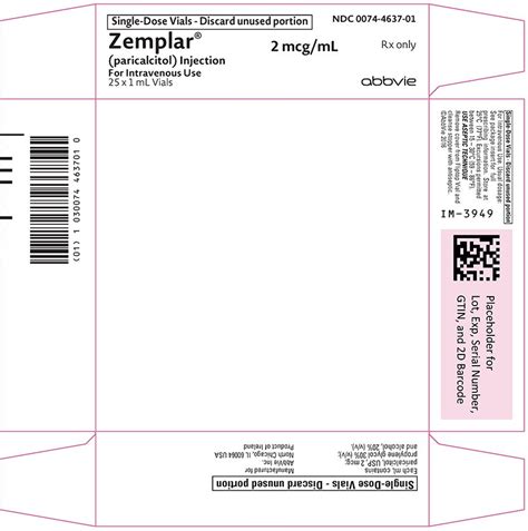 Zemplar Injection Fda Prescribing Information Side Effects And Uses