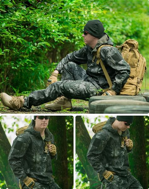 Военный TAD камуфляж Акула кожа мягкая оболочка тактические костюмы ...