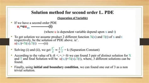 Understanding Partial Differential Equations Types And Solution Methods Pptx Physics Science