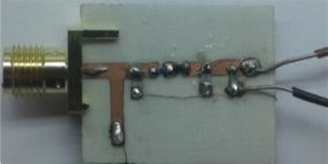 A Fabricated Rectifier Circuit B Rectenna Array During The