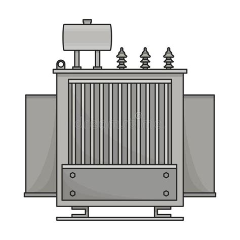 Transformer Vector Color Icon Vector Illustration Electric Equipment