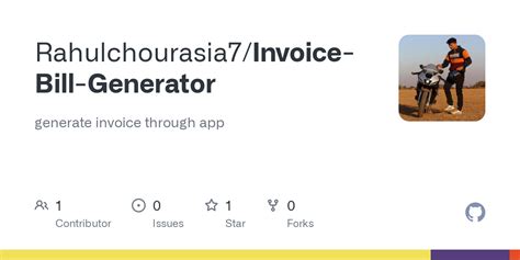 GitHub Rahulchourasia Invoice Bill Generator Generate Invoice