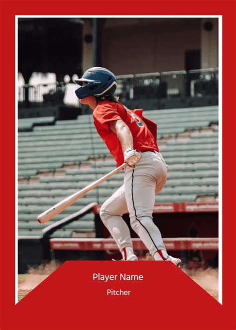 Free Sports Card Templates Editable And Printable