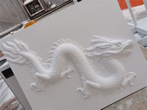 泡沫雕刻龙浮雕