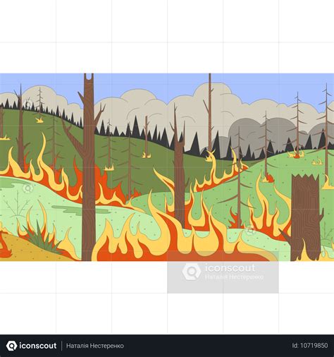Wildfire Forest Fire Animation By Наталія Нестеренко Lottiefiles