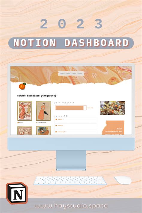 Notion Dashboard Setup Simple Template To Organise Your Life HAY Studio