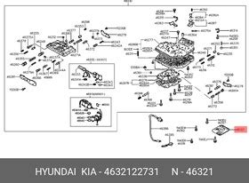 4632122731, Фильтр АКПП Accent II (+ТАГАЗ) 2000-2012, Elantra 2000-2005 ...