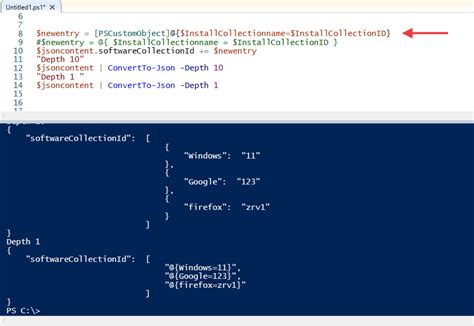 Powershell Code Indentation Issue While Updating Json In Git