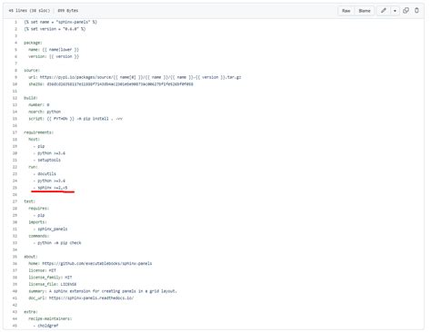 sphinx panels package no longer maintained · issue 5121 · scitools