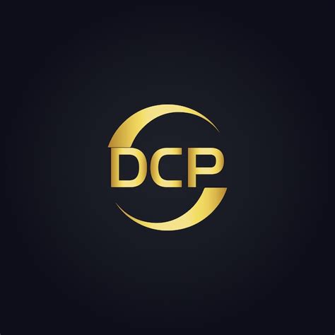Дизайн логотипа Dcp Белая буква Dcp Дизайн логотипа D C P Премиум векторы