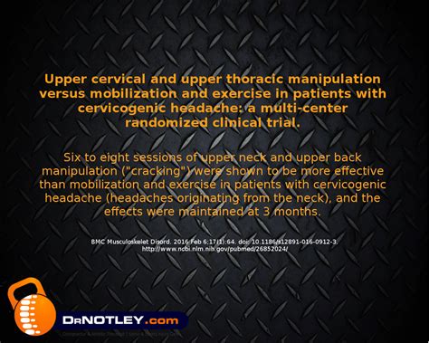 Upper Cervical And Upper Thoracic Manipulation Versus Mobilization And Exercise In Patients With