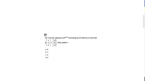 solved q10 let v be the subspace of r3 3 consisting of all