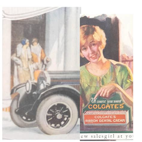 1920s Magazine Ads 2 Sided Original Willys Knight Six And Colgates