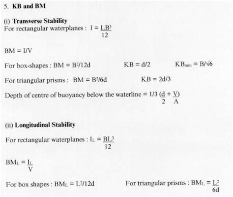 Stability Formulae