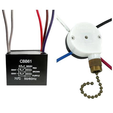 Fan Chain Pull Rthg Ceiling Fan Pull Chain Switch 3 Speed 4 Wire