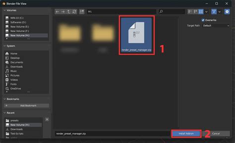 Blender Render Preset Manager