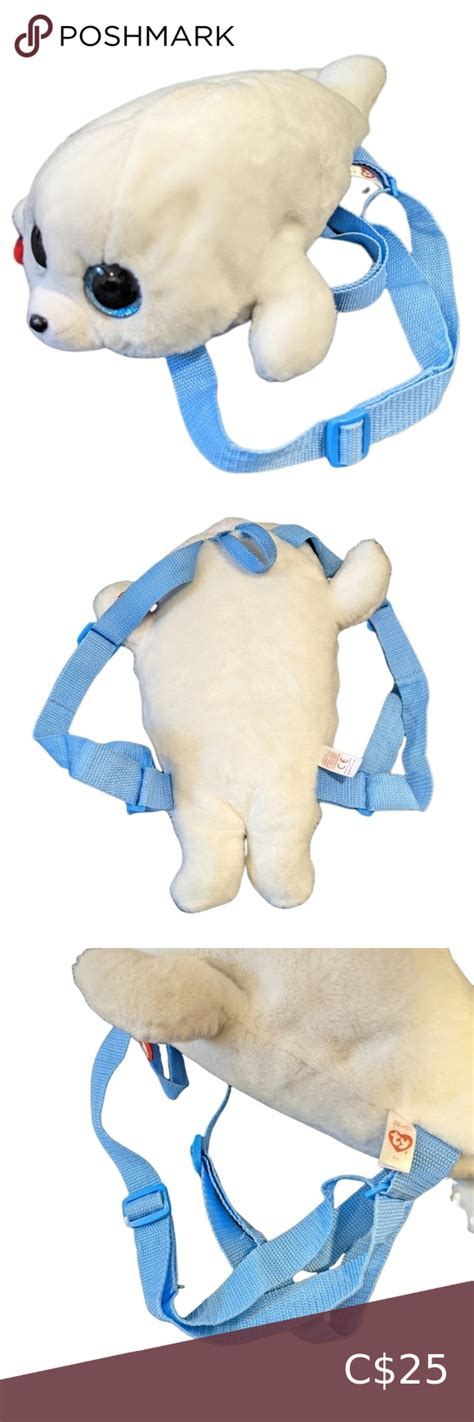 Ty Icy The Seal Plush Backpack 13” In 2024 Plush Backpack Backpacks