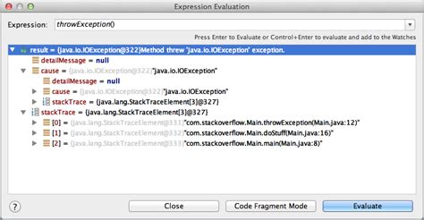 Java In Intellij How Can I Throw An Exception At A Break Point Stack Overflow