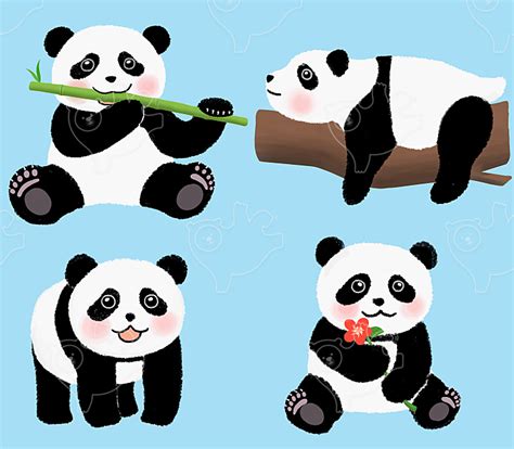 귀여운 판다 캐릭터 일러스트 Geami 네이버 Ogq마켓