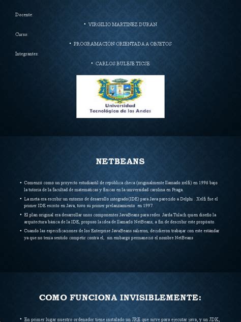Netbeans Y Diagrama De Flujo Pdf Entorno De Desarrollo Integrado Java Lenguaje De