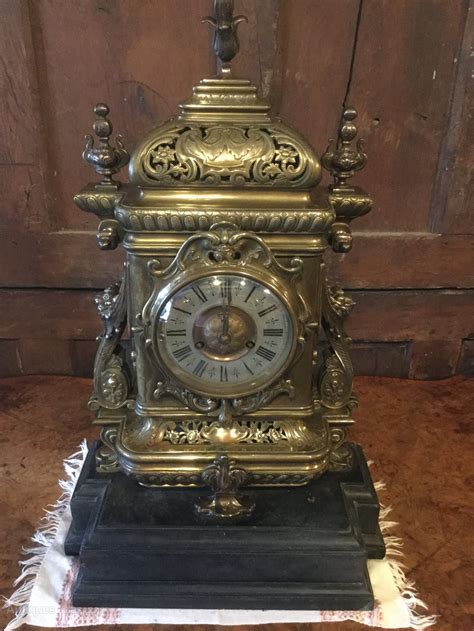 Antiques Atlas Beautiful Ornate Brass Clock