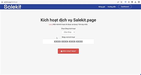 Sử Dụng License Key để Kích Hoạt Gói
