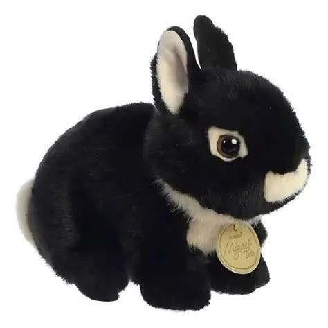 Peluche Conejo Holandes Bebe Rabbit Negro Aurora Miyoni Meses Sin Interés