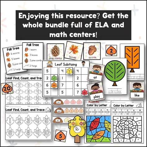 Fall Subitizing Match Dot Recognition And Number Sense Activity Tpt