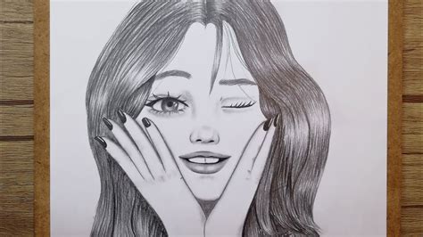 How To Draw A Girl Smiling