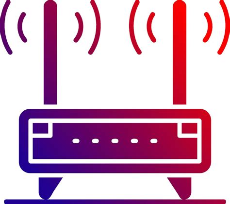 Router Solid Gradient Icon 36994697 Vector Art At Vecteezy