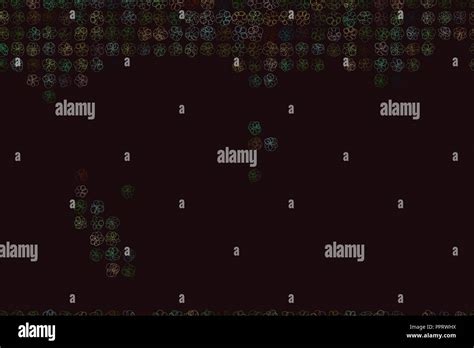 Color Abstract Circles Or Ellipses Geometric Pattern Generative Art Background Vector