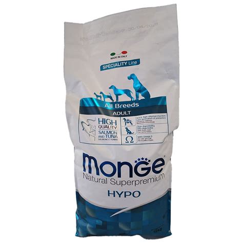 Monge All Breeds Hypo Adult Salmone E Tonno 12000 g - Redcare