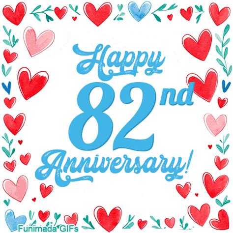 Sweet 82nd Anniversary Wishes Romantic Animated Ecard Download On