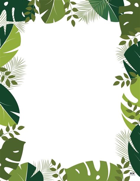 Choose From 30 Unique Leaf Borders Perfect For Stationery Notes To Do