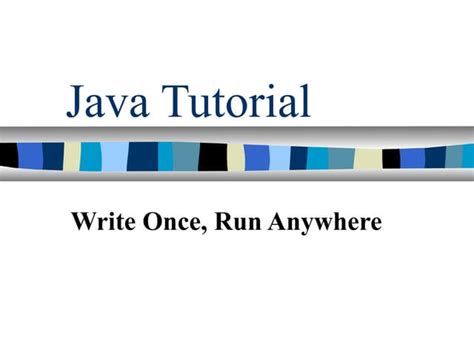 Java Tutorial Ppt Ppt