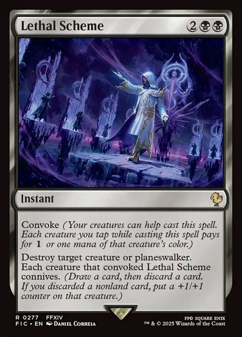 Lethal Scheme Mtg Final Fantasy Commander