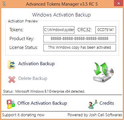 How To Backup And Restore Activation For Windows 8 1 Windows 8 Windows 7 And Windows Vista